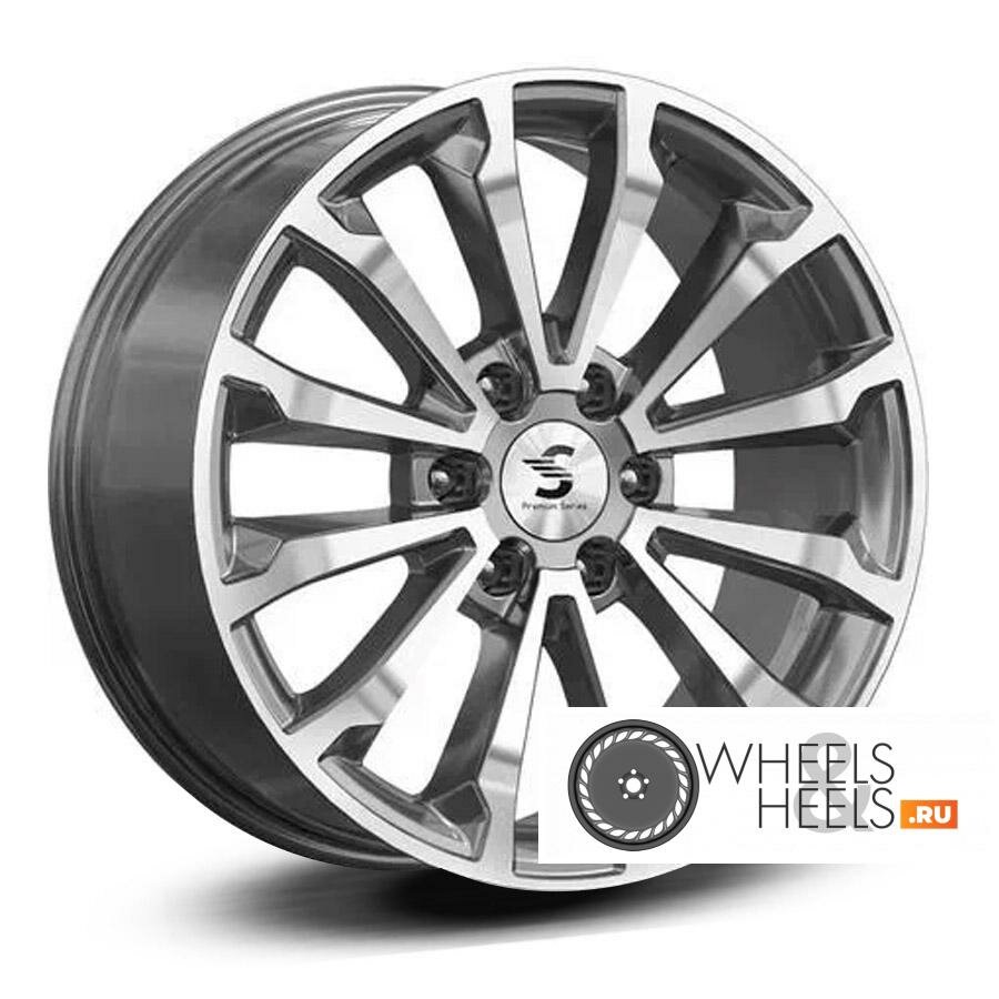 Диск Premium Series КР006 Tank 500 20x8.5 6x139.7 et33 dia100.1 Графитовый глянцевый с полированной лицевой поверхностью