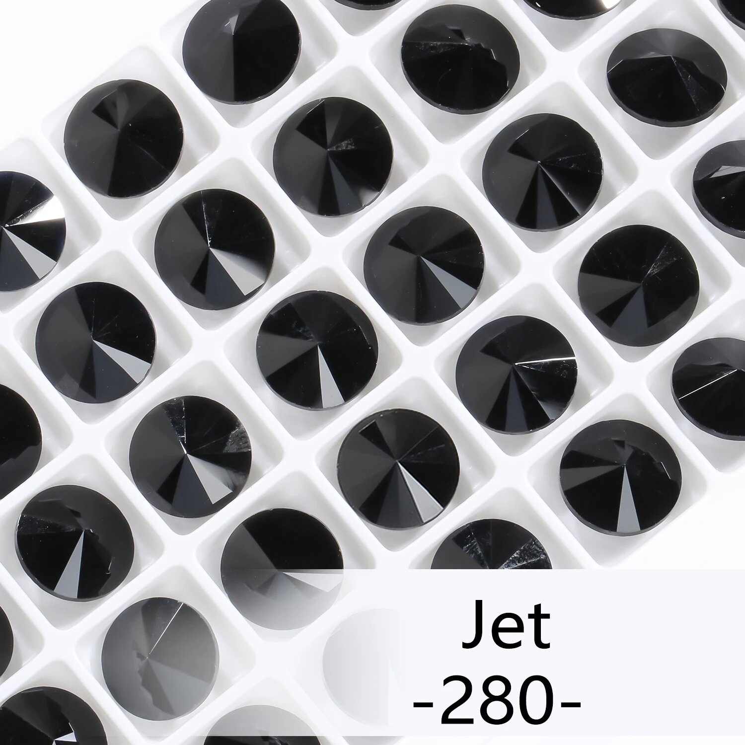 Стразы Rivoli Jet 8mm
