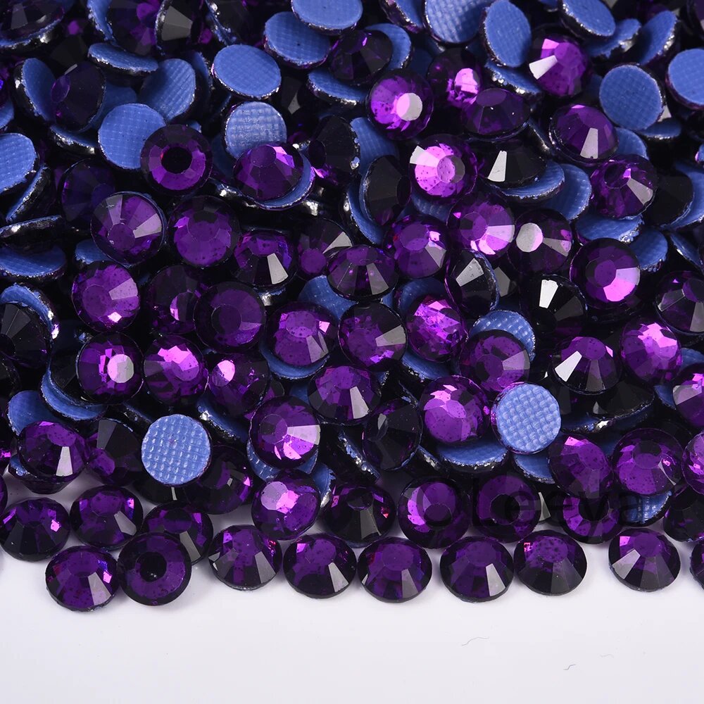 Oleeya стразы Hotfix 1440 шт. Фиолетовый, SS16 4mm 1440pcs, Violet