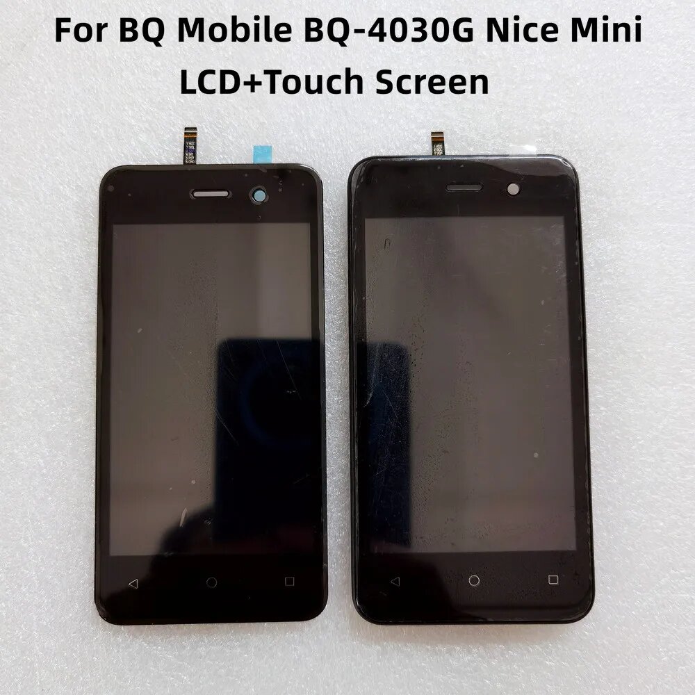 Для BQ Mobile BQ-4030G Nice Mini LCD и сенсорный экран дигитайзер с рамкой BQ-4030G ремонт модуля дисплея запасные части Black Only Touch
