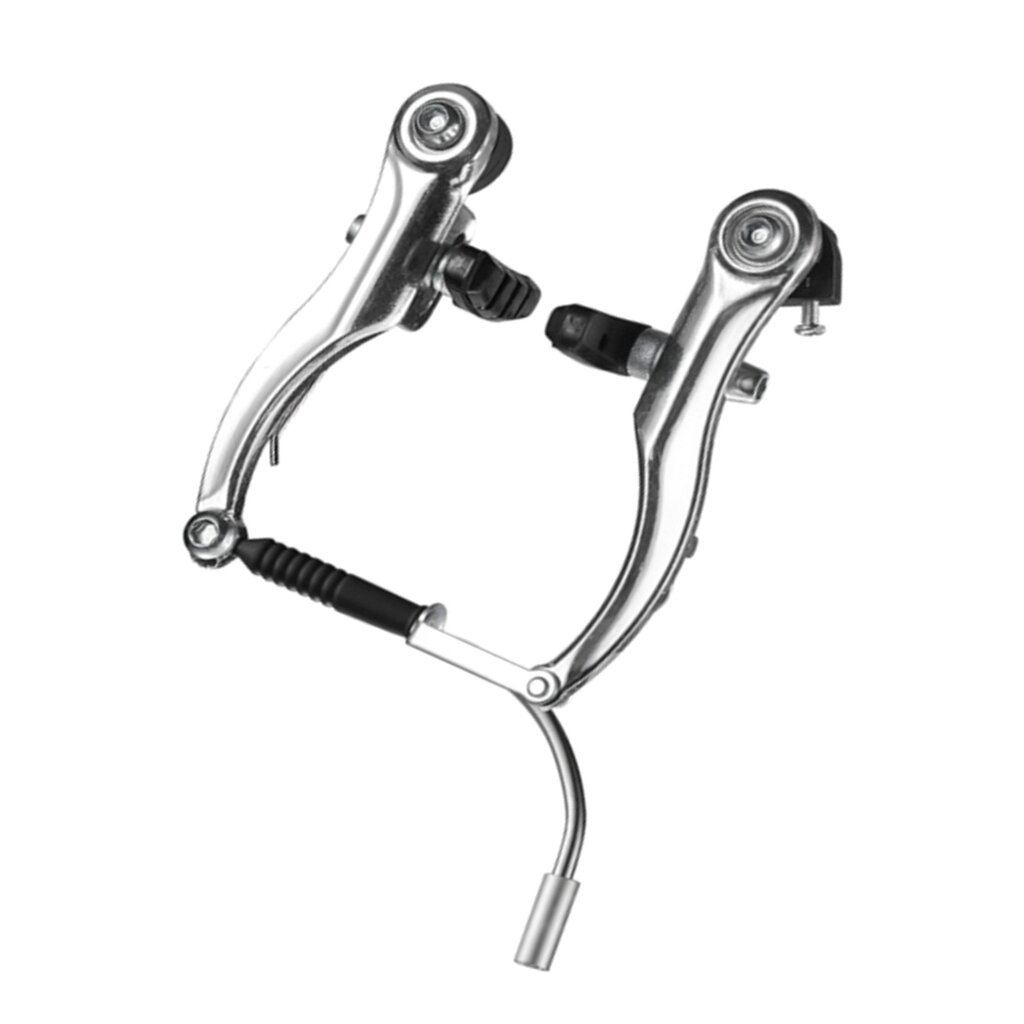 Горный велосипед с V-образным тормозом из алюминиевого сплава-серебристый