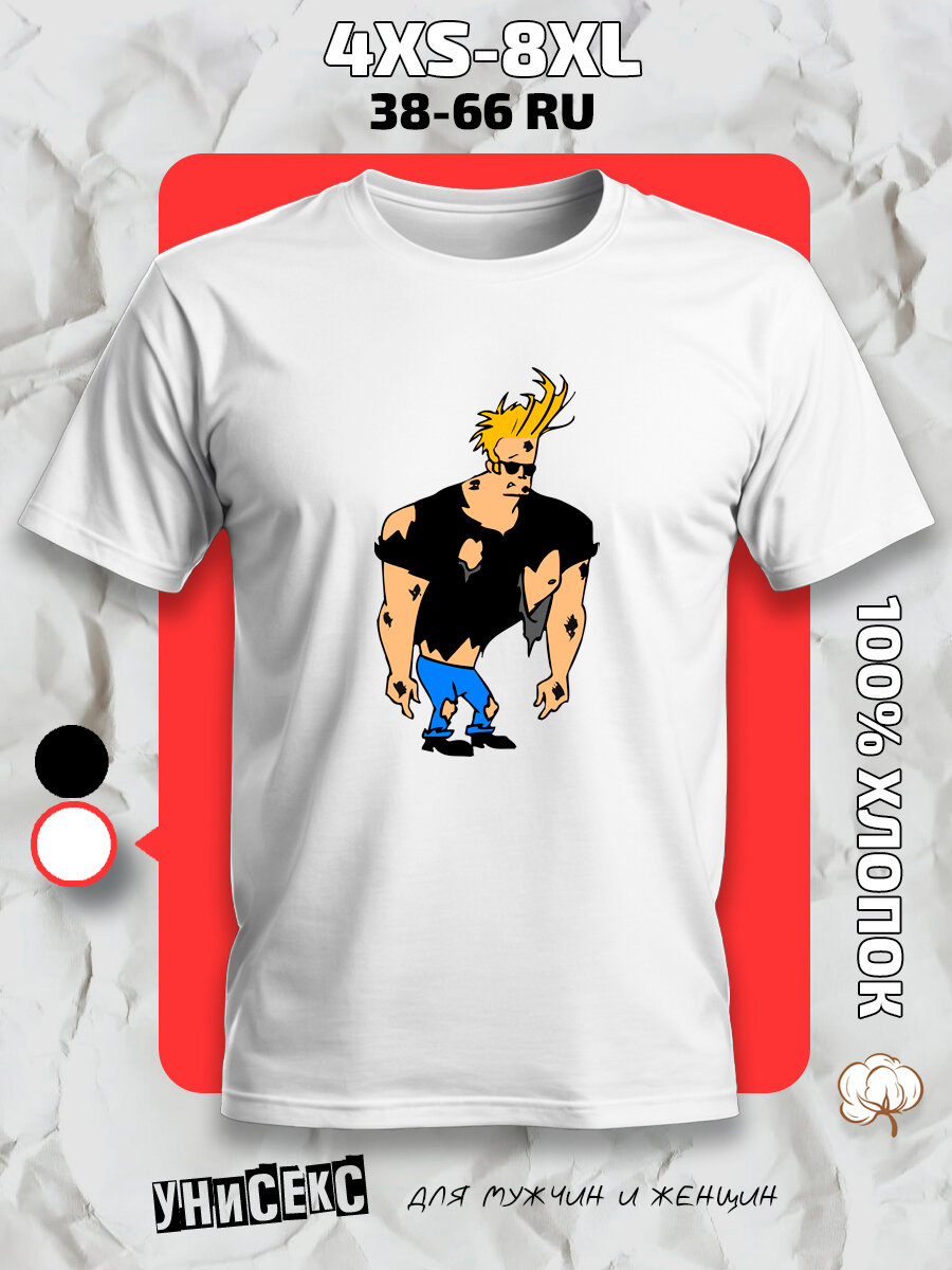 Футболка с принтом Джонни браво Johnny bravo