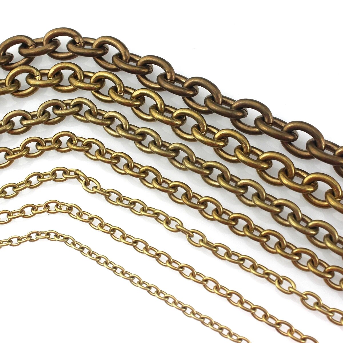 Цепочка латунная CLOXY 1м, 1.2x5mm