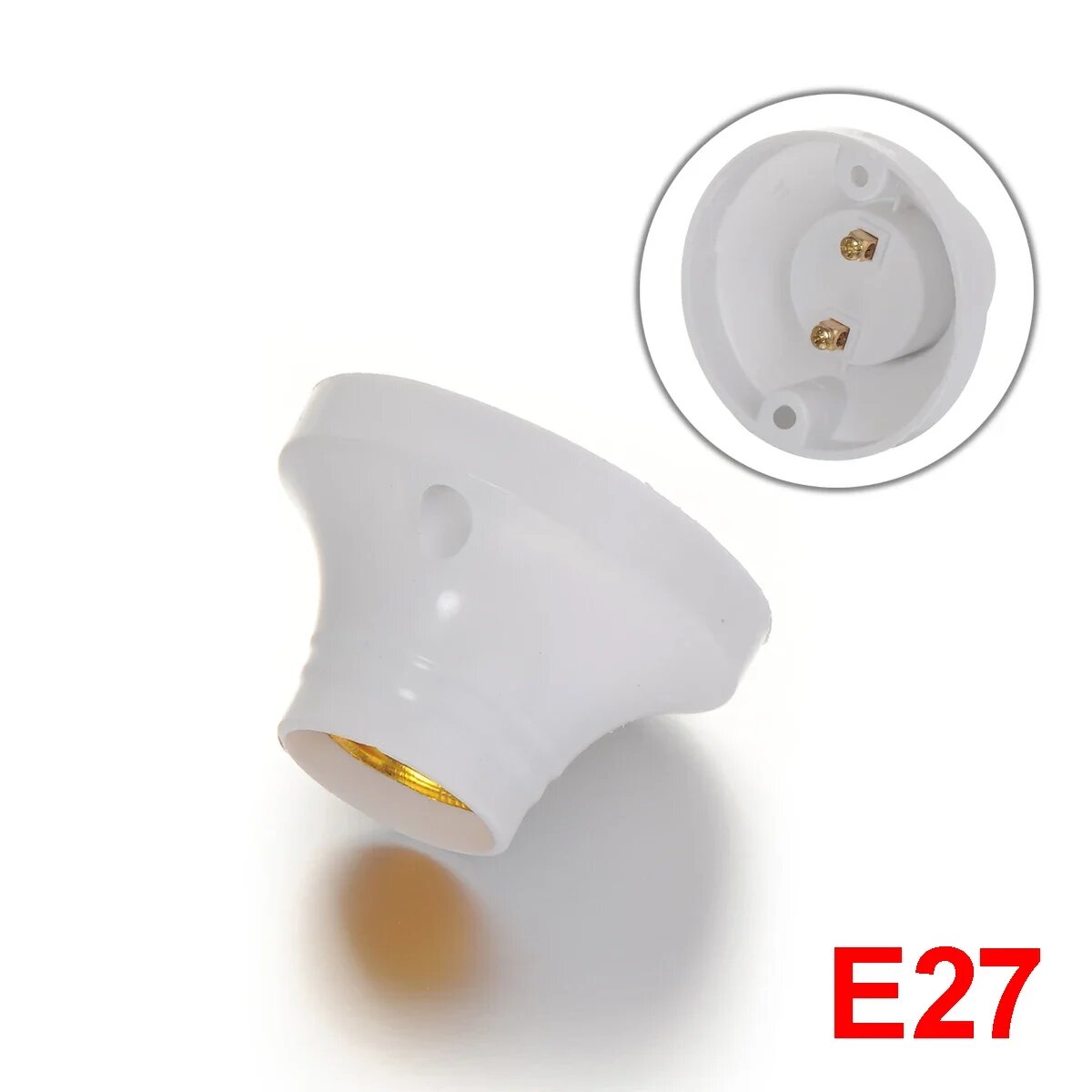 Патрон-удлинитель DelightFire E14 на E14 латунный E27 type A, 1 pcs