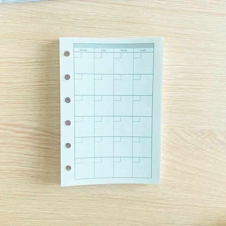 Коликий А7 прозрачный блокнот с отрывными листами A7 monthy