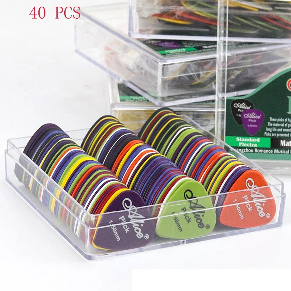 Медиаторы для гитары, 40 PCS Mixed, ABS пластик