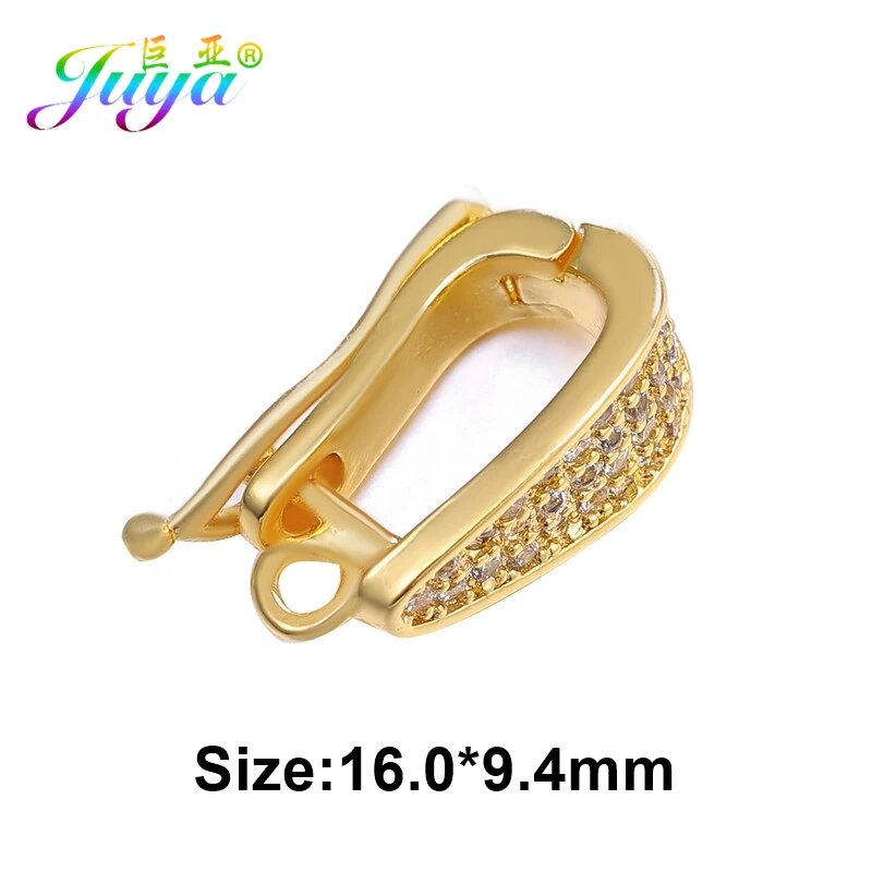 Juya позолоченные замки для серег, 16.0*9.4 мм, Gold