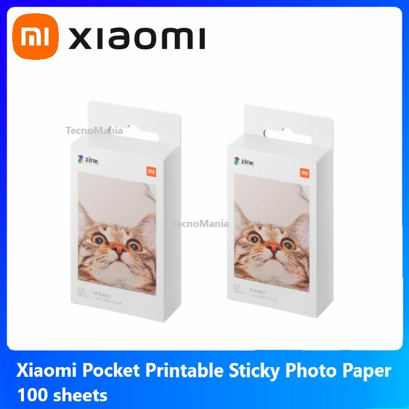 Фотобумага Xiaomi Pocket Printable Sticky Photo Paper 100 Sheets