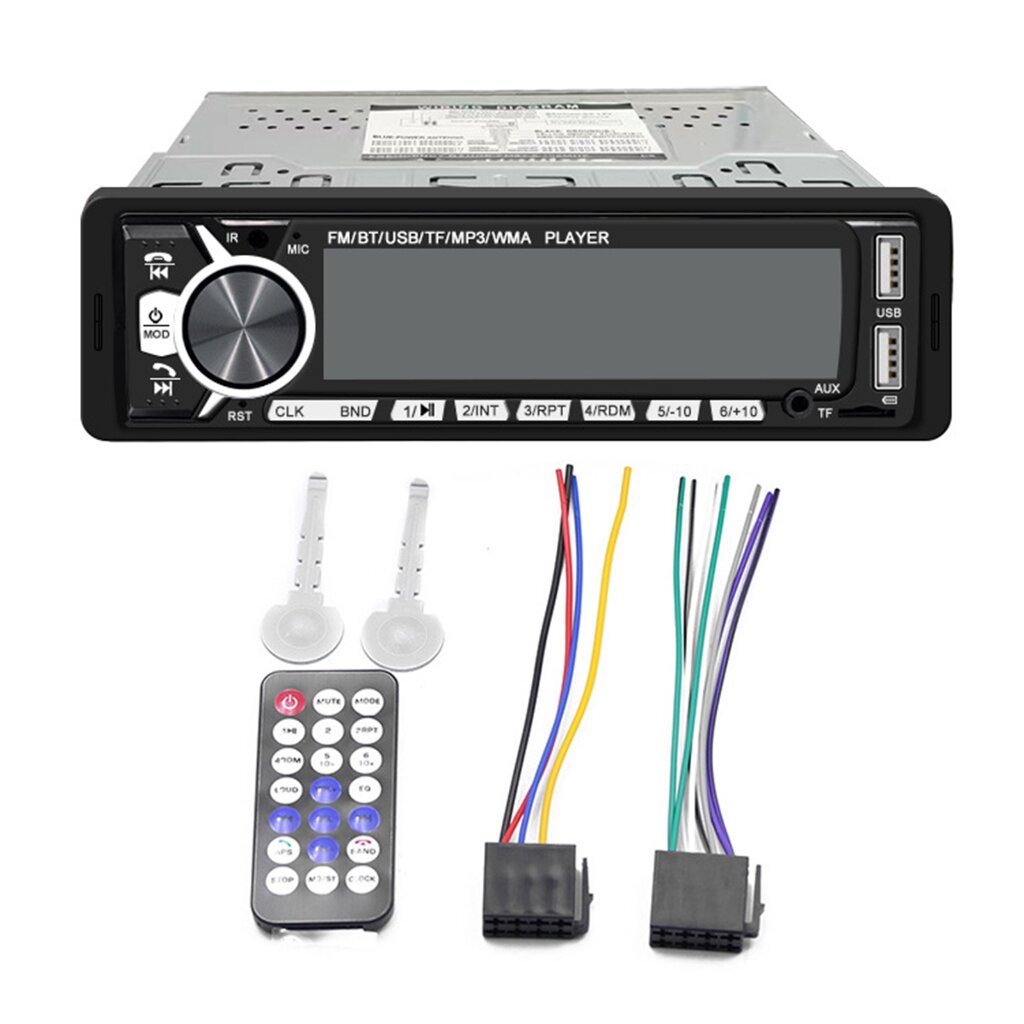 Беспроводная автомобильная стереосистема InDash FM Aux Входной приемник SDUSB MP3 Радио плеер