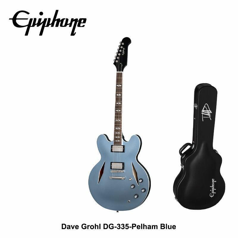 Epiphone Dave Grohl DG-335 Pelham Blue 6-струнная электрогитара