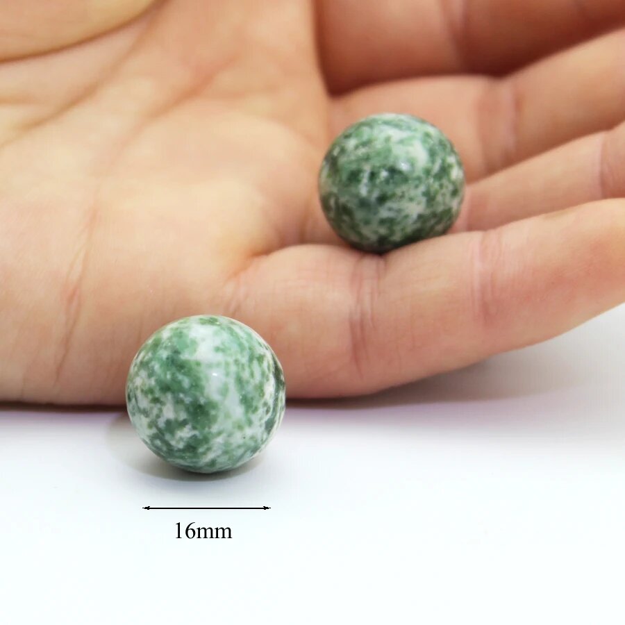 Агат изумрудный 16 мм, Цвет: 04 Qinghai Jade