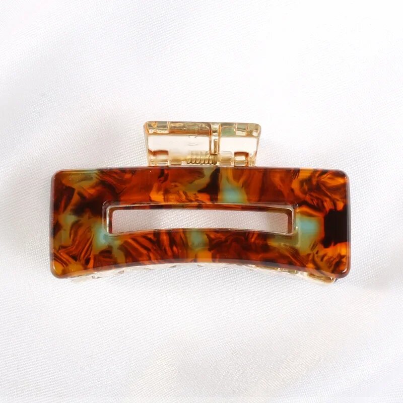 Bgffuy мини однотонный леопардовый принт акриловый крест крабовые когти заколка для волос корейская мода для девочек женские аксессуары для волос