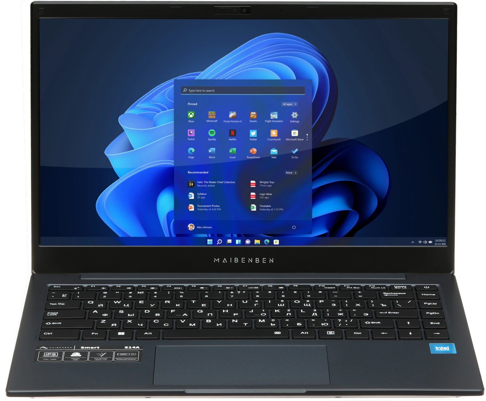 14" Ноутбук Maibenben S14A, синий (английская/русская раскладка)