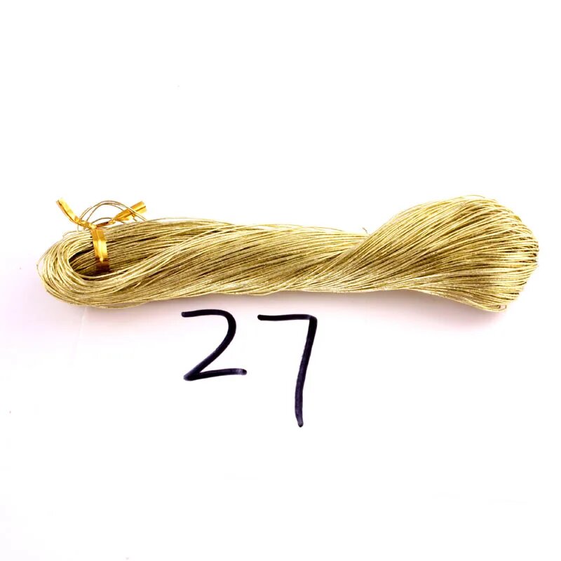 Серебряная металлическая нить для вышивки 70 метров 27