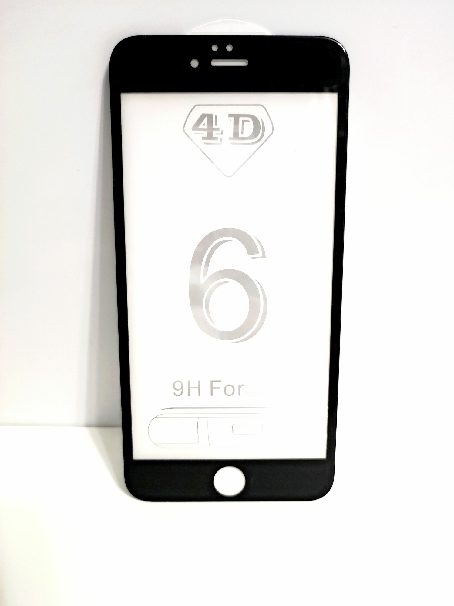 IPhone 6 plus , 6s plus 6+, 6s+ Premium Защитное стекло 4D для айфон 6с плюс черное