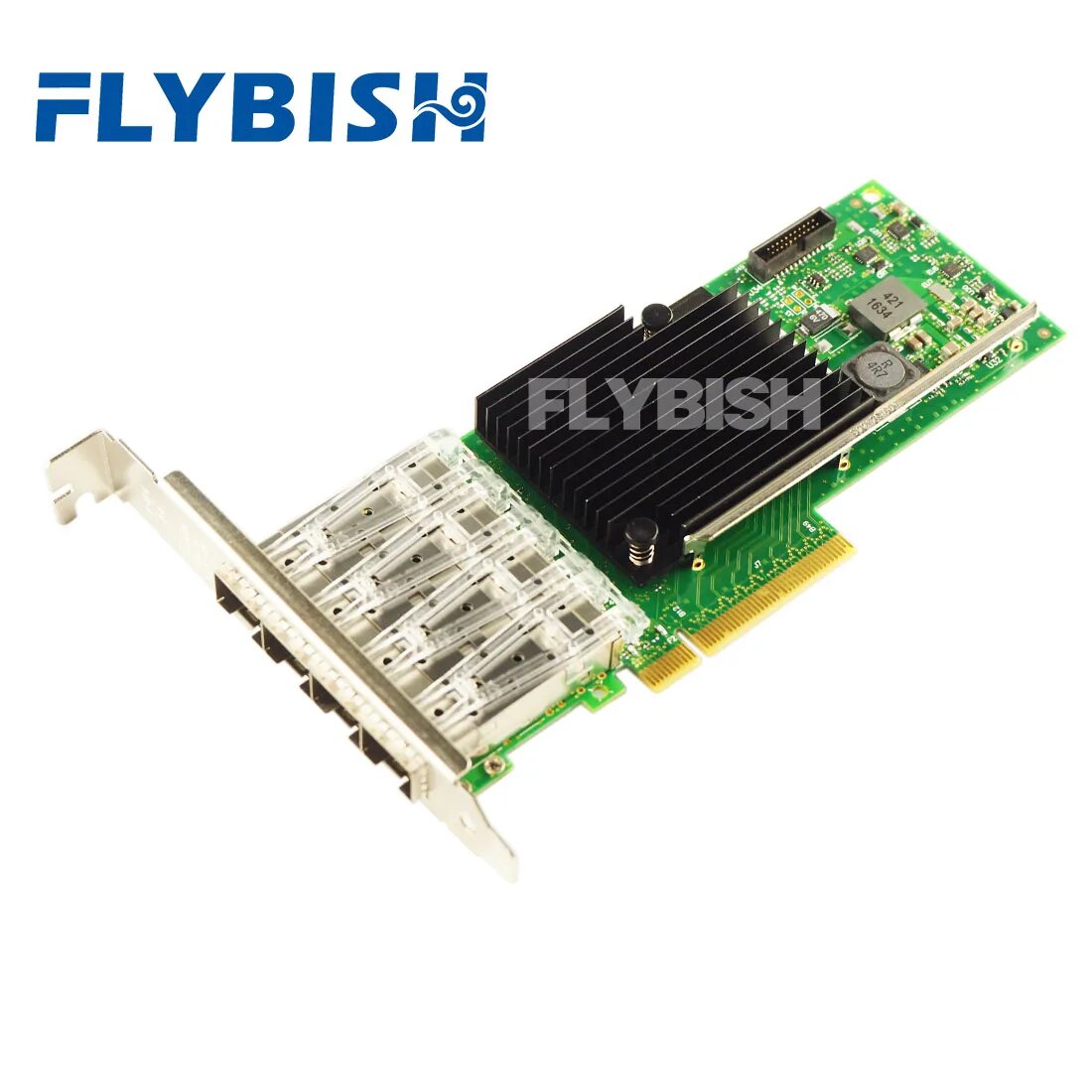 FLYBISH X710-DA4 10G PCIe 3,0x8 сетевой адаптер, четырехпортовый SFP + с Intel XL710-BM1