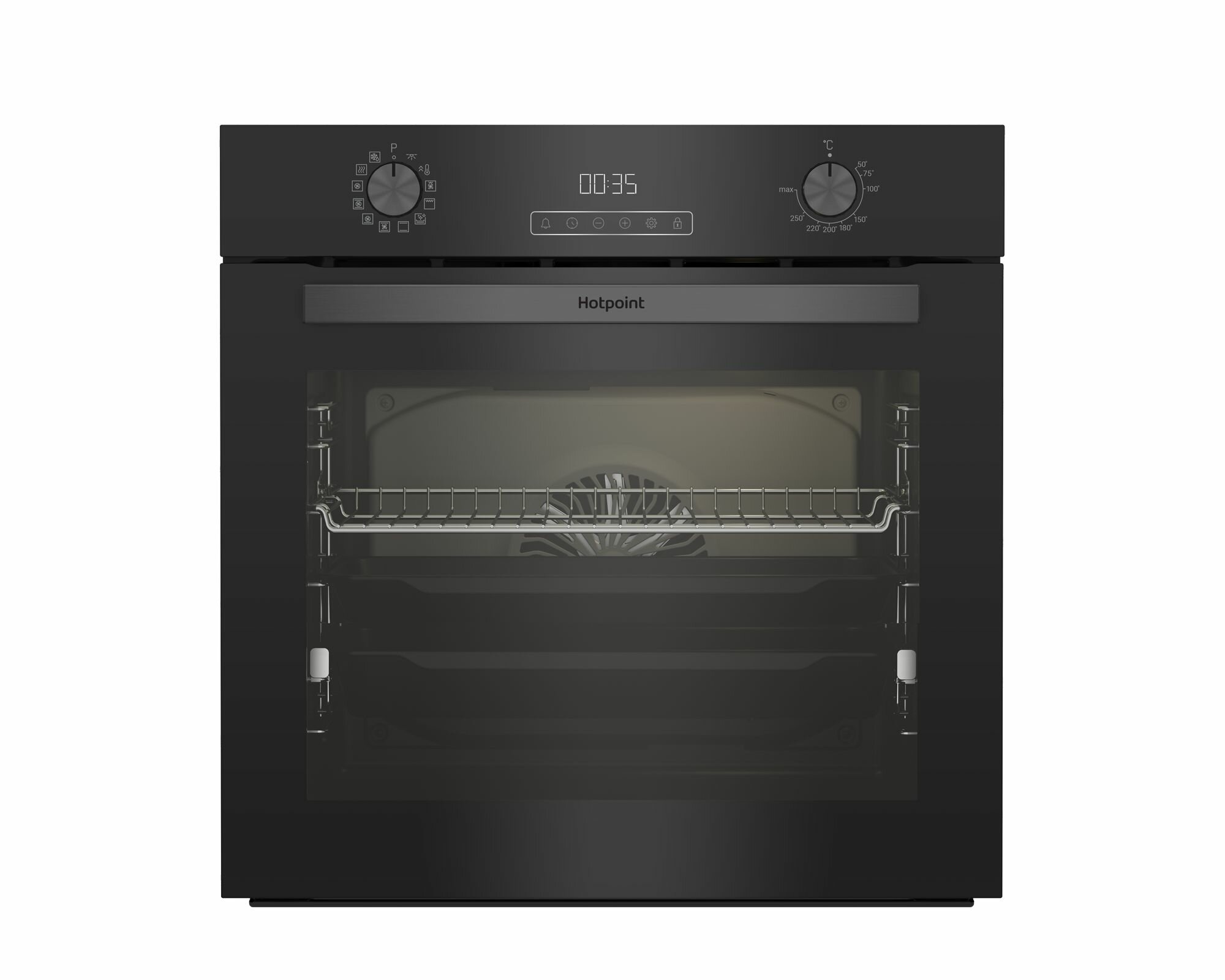 Электрический духовой шкаф Hotpoint HFE9 1231 JSH BLG, 72 л, гриль/конвекция, черный