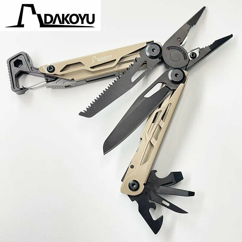 DAKOYU Хаки Beacon Fire Многофункциональный инструмент плоскогубцы EDC Открытый кемпинг плоскогубцы