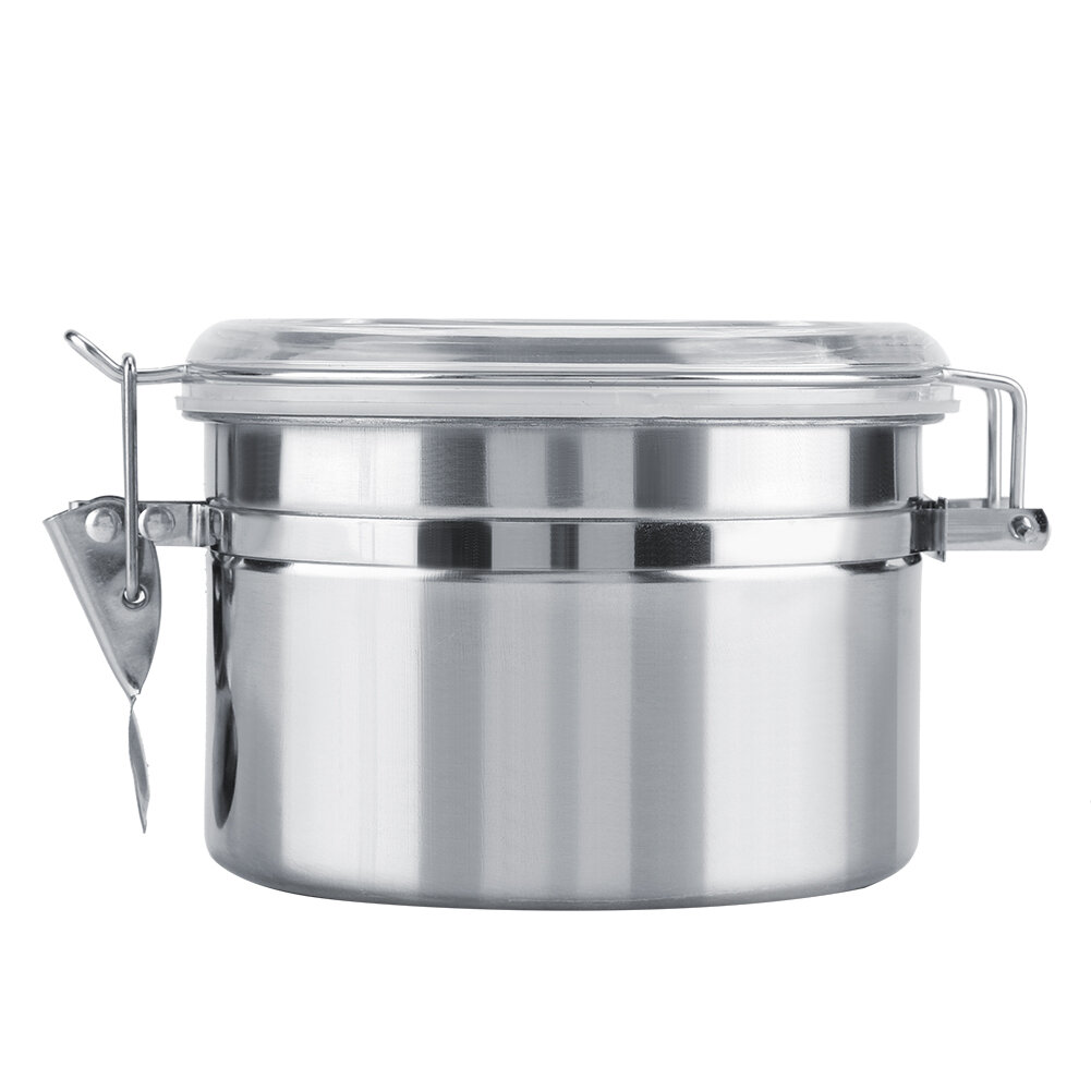 Контейнер из кофейного контейнера из нержавеющей стали вакуумная банка для хранения для сахарного чая (800 мл)