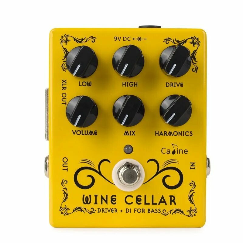 Педаль эффектов для электрогитары и бас-гитары Caline CP-60 Wine Cellar Bass Overdrive + DI box