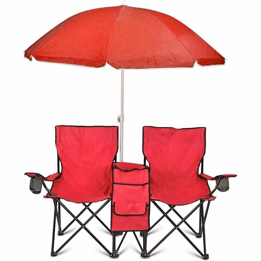 Пляжное кресло с зонтиком