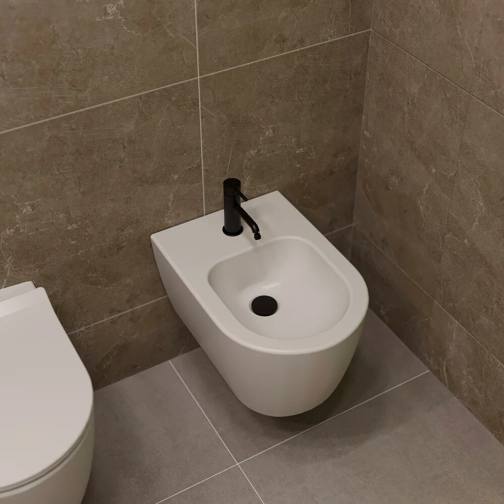 Биде подвесное STWORKI Ноттвиль K3106-2605-001-1-0000 глянцевое белое