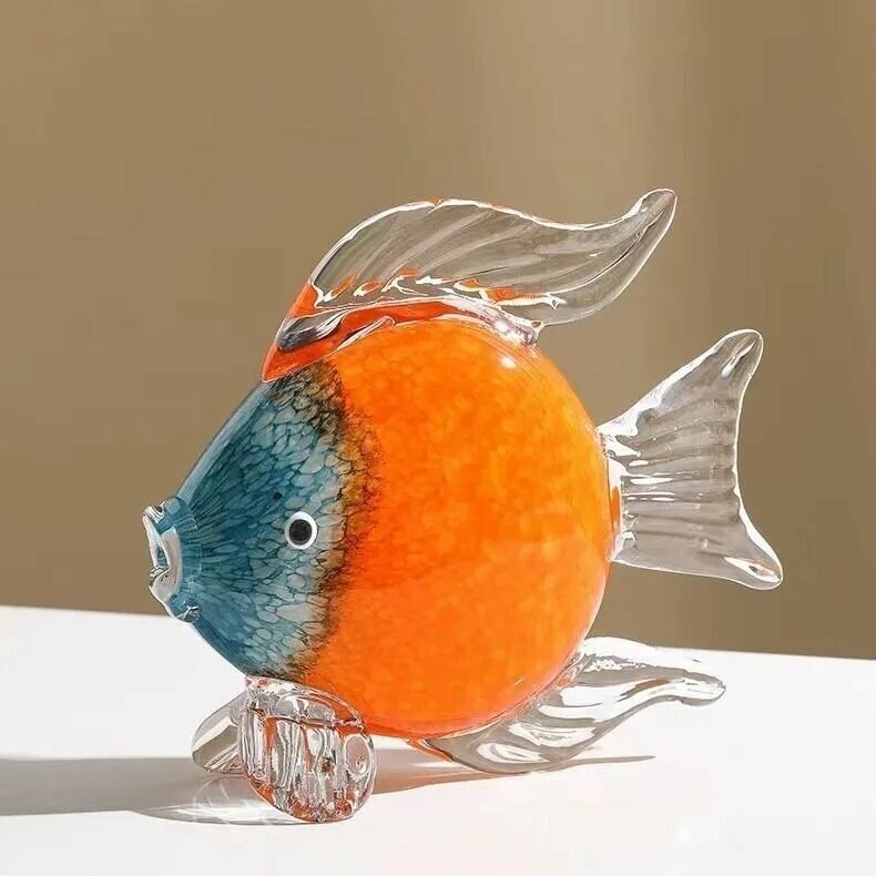 Статуи из стеклянной рыбы 20 * 18 * 8.5CM