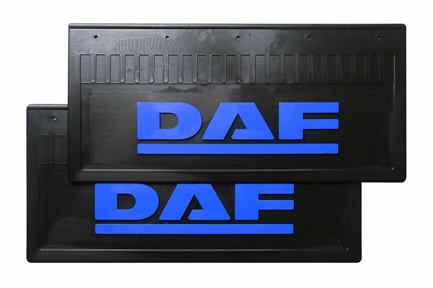 Брызговики LUX DAF, универсальные, резина, 520x250x2, комплект 2 шт.