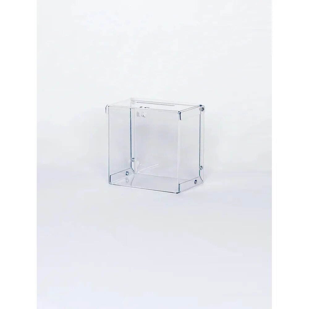 CRYSTAL-BOX Ящик для пожертвования, голосования, хранения не пещевых продуктов+3 пломбы(15x10x15см) box10/