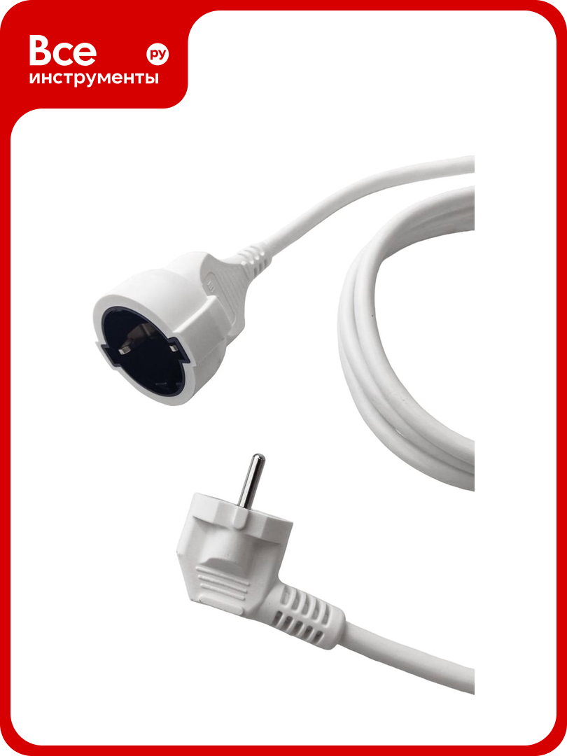 Удлинитель Filum ПВС-АП 3x1.5 CEE7/7-CEE7/3, 220/250В, 16А, белый, 1.0м FL-PEC-CEE7/7-CEE7/3-С1-1.0-WT, вашей оргтехники