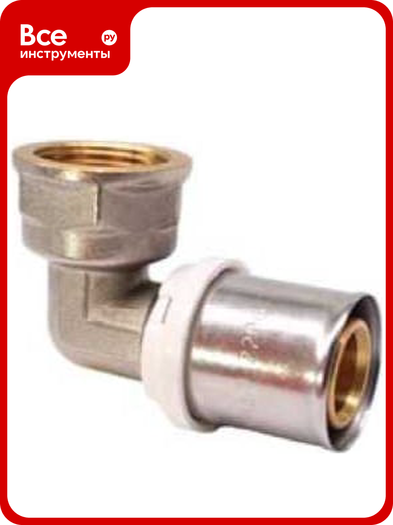 Пресс-фитинг угол K-FLEX SOLID c накидной гайкой соединением 90/2мм 16x1, из нержавеющей стали