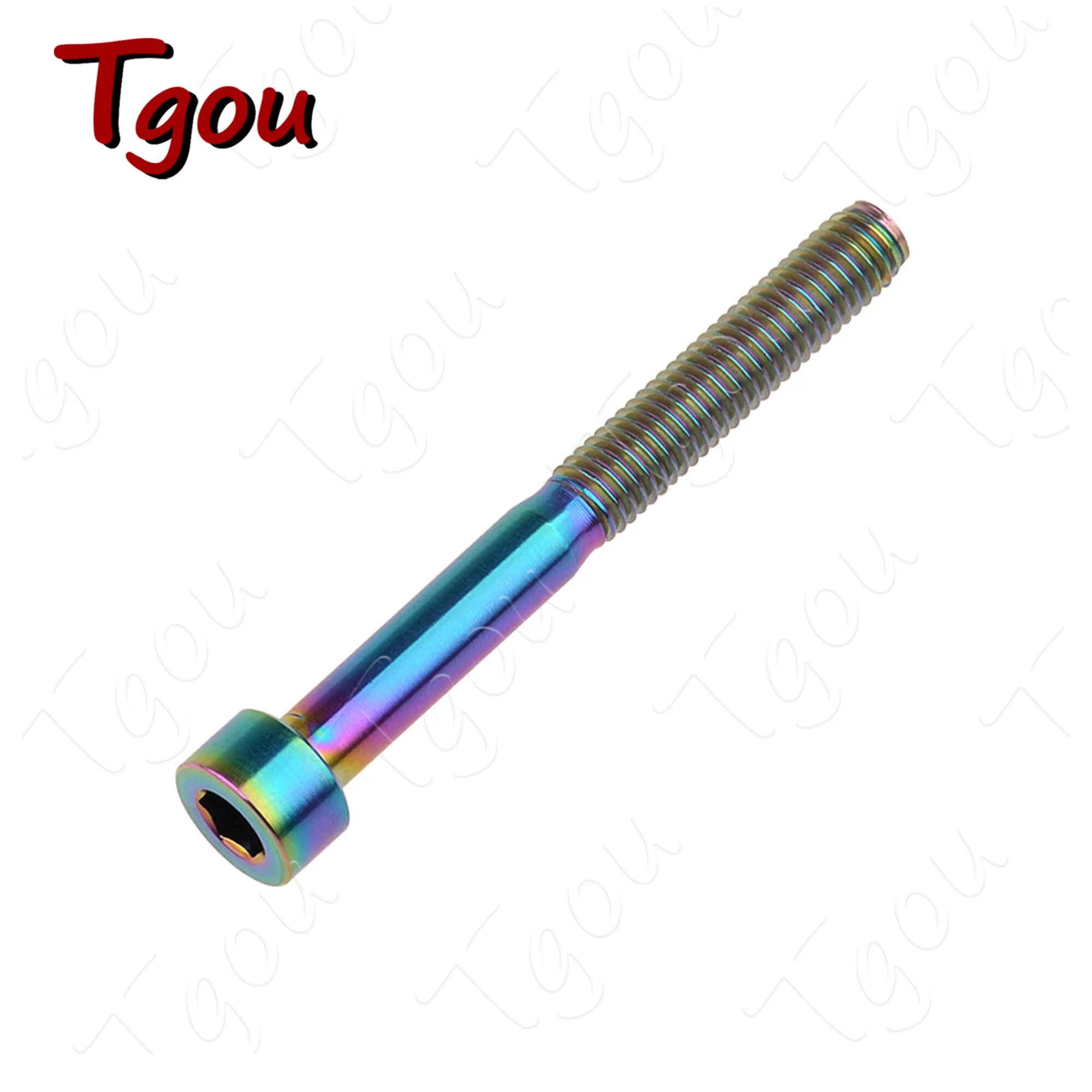Титановые болты Tgou M6x10/15/16/18/20/25/30/35/40/45/50/55/60/65 мм Stigma Rainbow, 40mm
