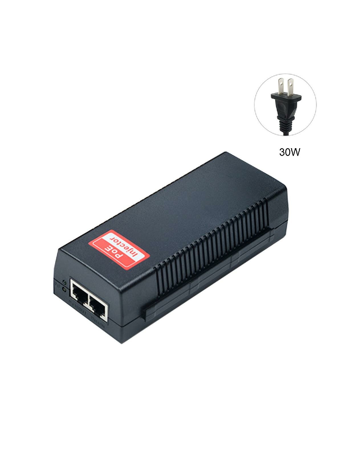 PSE30TG 30W Active PoE 48V Injector 48V POE 1,2+/3,6- Power Supply 10/100/1000Mbps