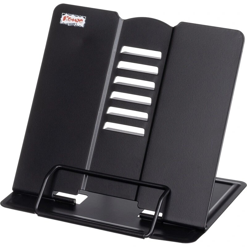 Подставка для книг Комус Класс черная, металл 19x15,5x20см,7 настроек