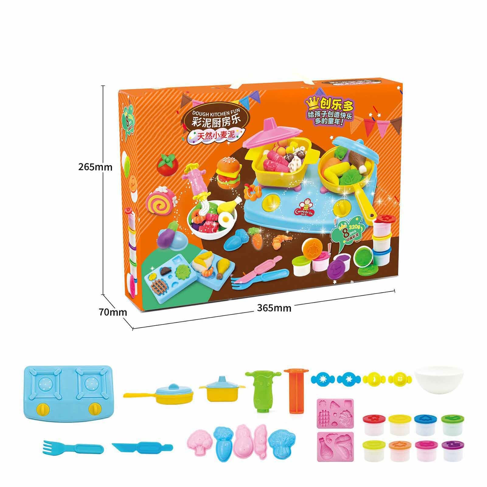 Набор для лепки Play Dough, цветное тесто, игрушка, пищевой пластилин, нетоксичный набор для лепки с формами для детей, набор "Кухня из теста".