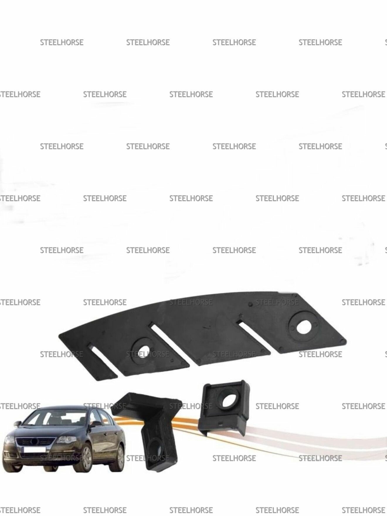 Кронштейн фары правой (к-кт) VW PASSAT B6 (2006-2011)