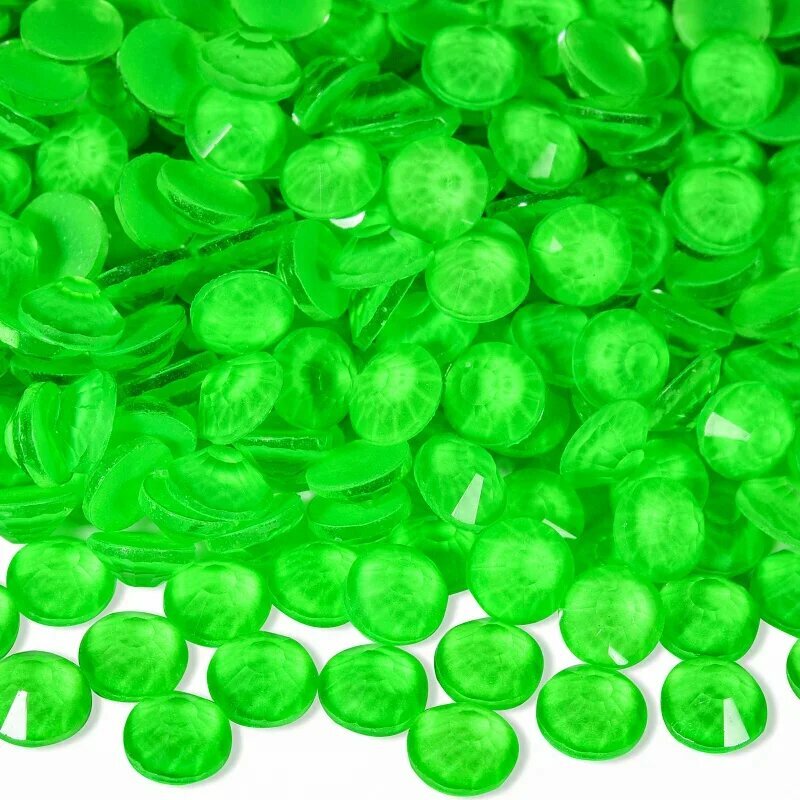 Oleeya неоновые стеклянные стразы SS3-SS20 для декорирования 1440 SS3----1440pcs, New Emerald Neon