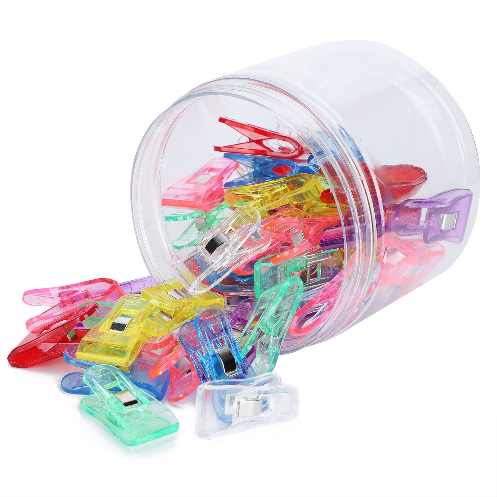 50 шт. зажимы для подгибки пластиковые разноцветные в форме топора для пэчворка и шитья