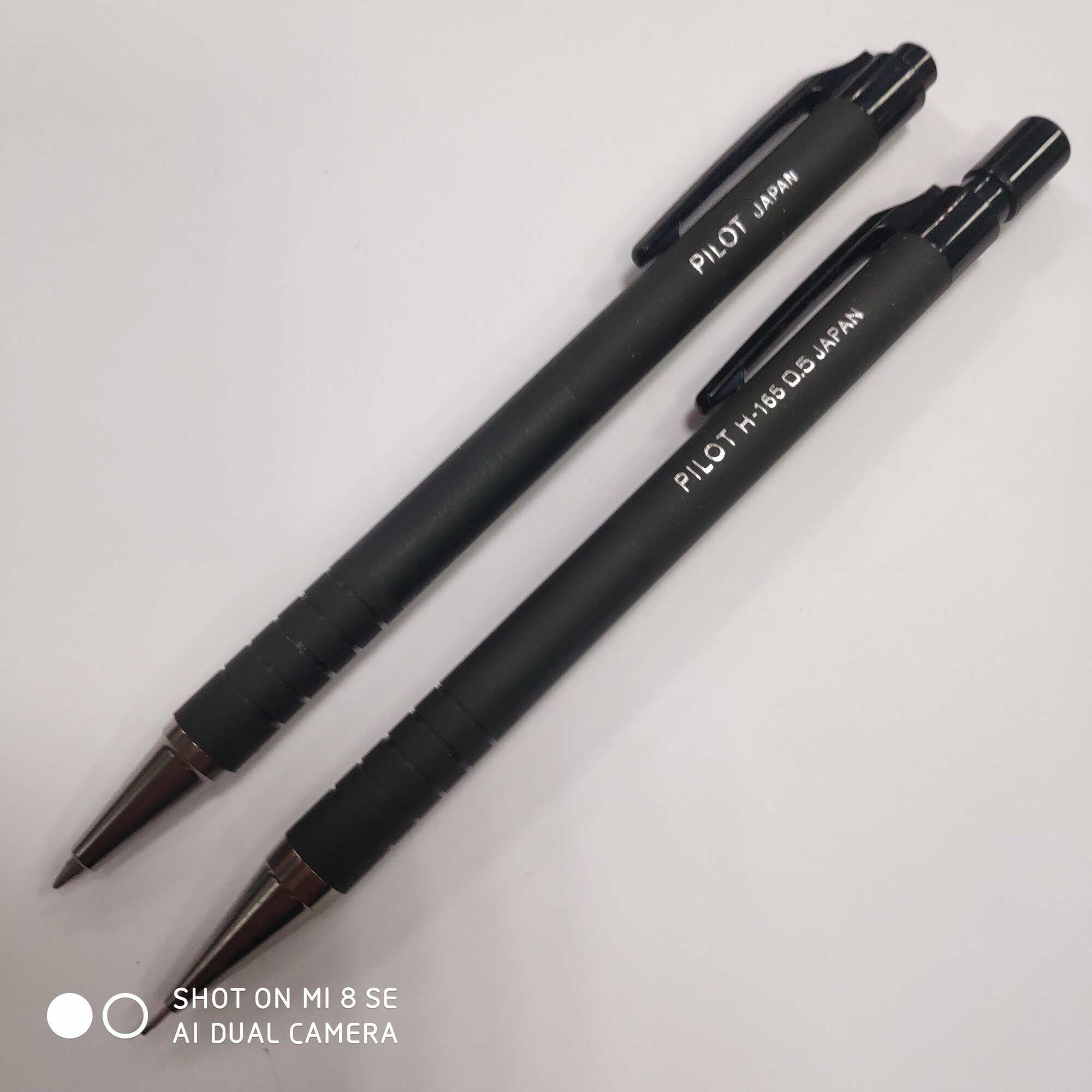 Чёрный набор карандаш и ручка Pilot "RESIN".