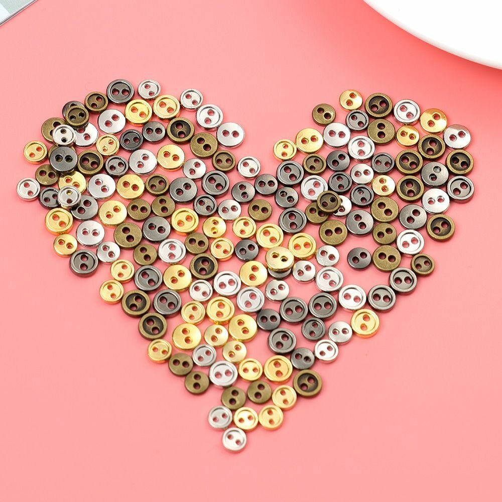 20pcs Мини металлические кнопки