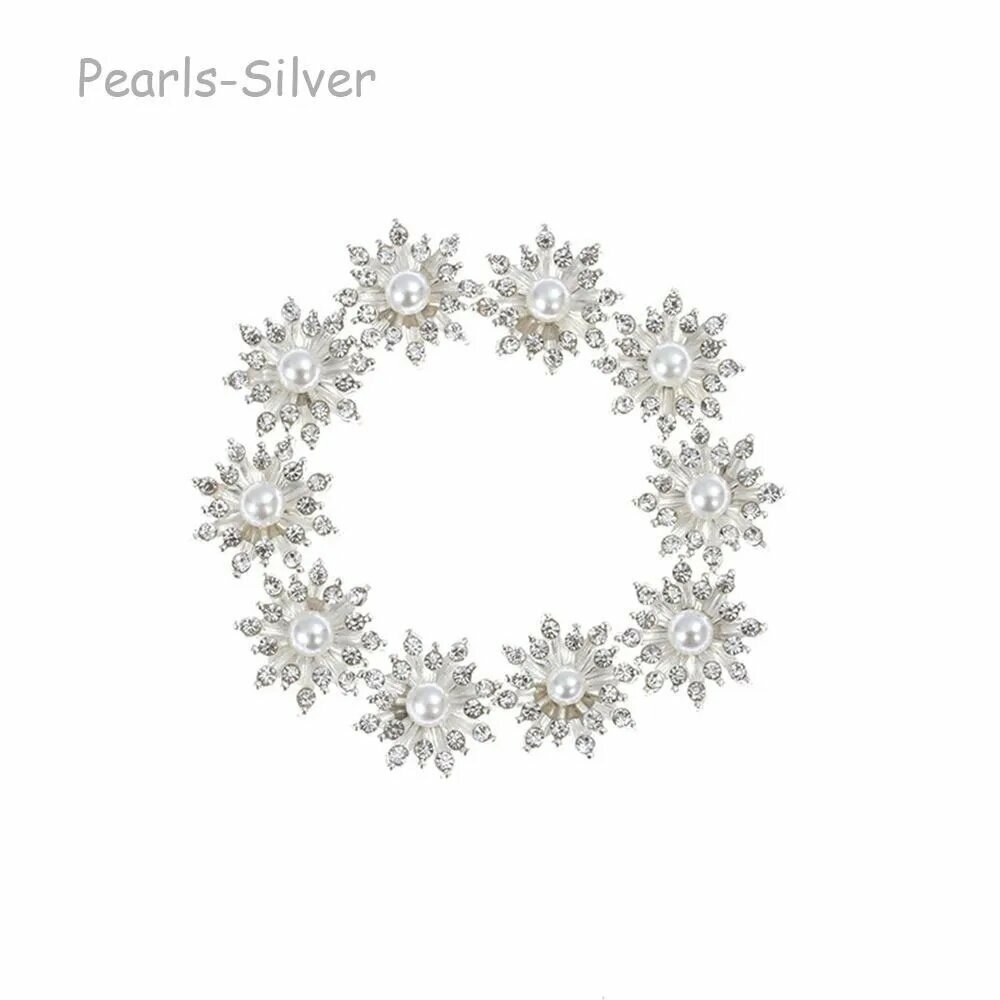 10PCS 16MM Пуговица со стразами