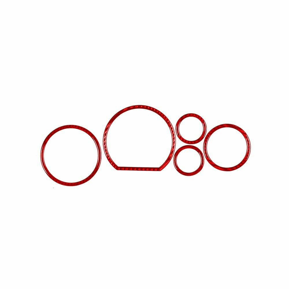 Накладка Акцента На Спидометре Салона Из Углеродного Волокна Для Toyota Tundra 07-13, Красный