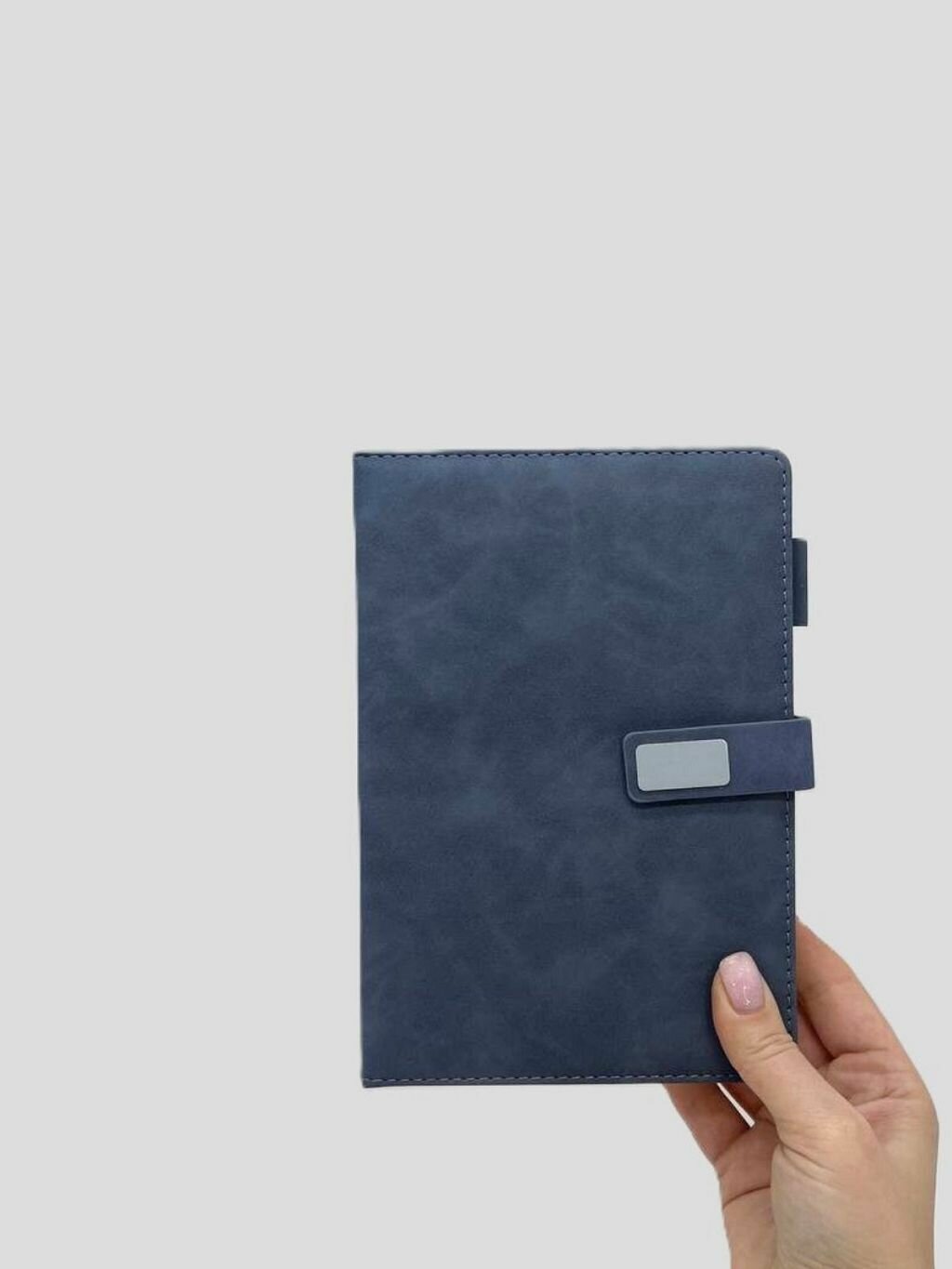 Блокнот А5 в линейку 170 л серо-синий (8412-3-xd07)