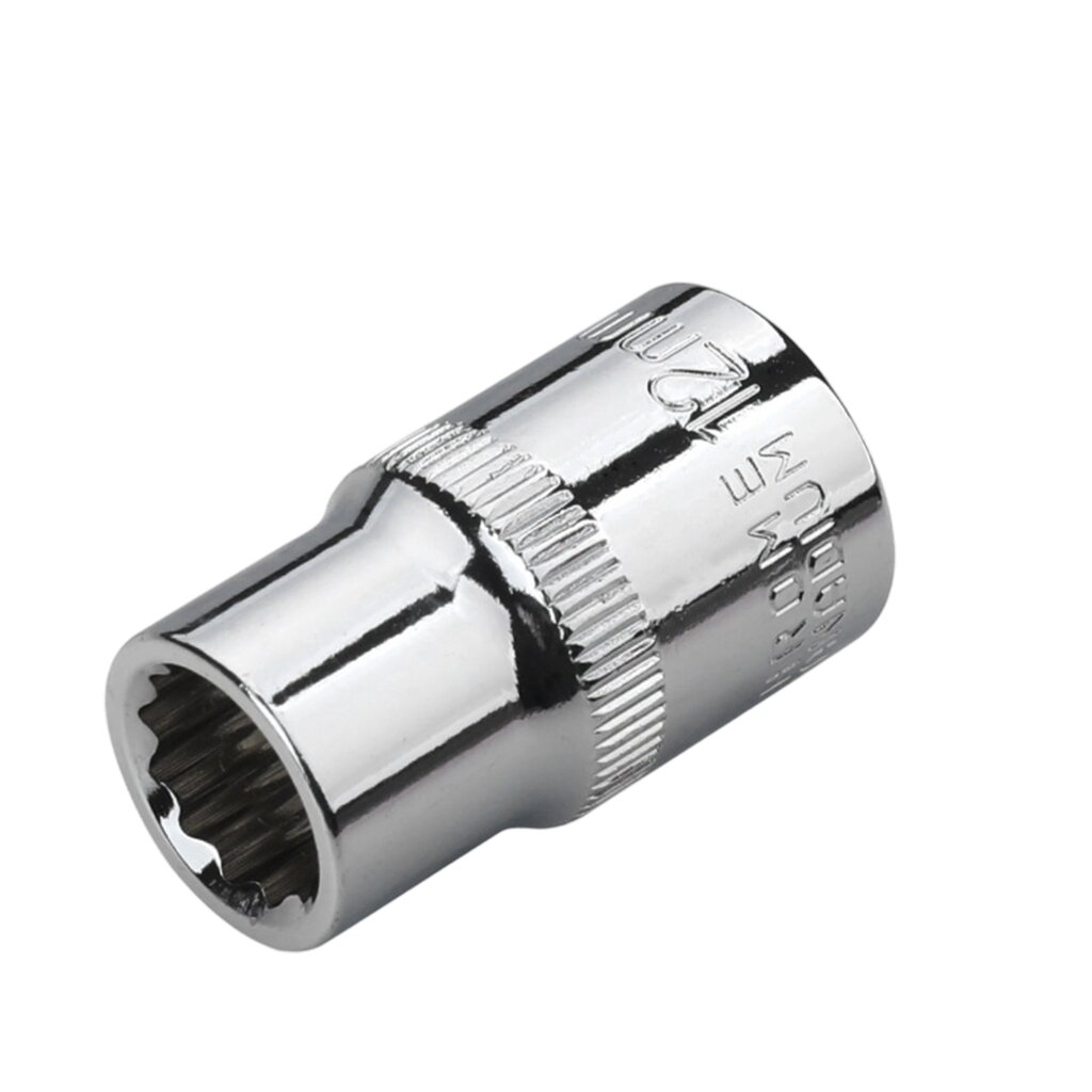 Сверхмощный 12-Точечный Короткий Торцевой Бит 1/2-дюймовый Привод 8-20 мм с Храповым Ключом для Ручного Инструмента для Ремонта Автомобилей