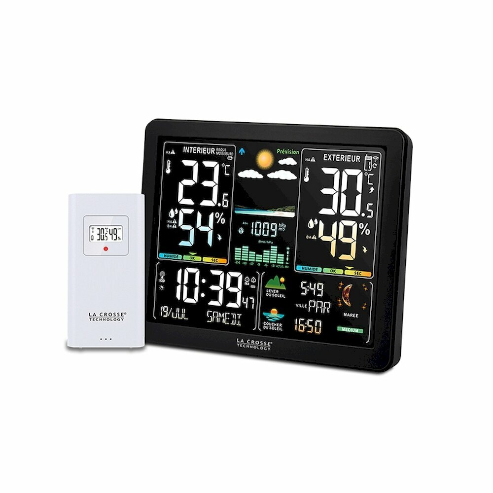 Погодная станция LaCrosse WS6236-BLA, с цветным экраном, чёрная