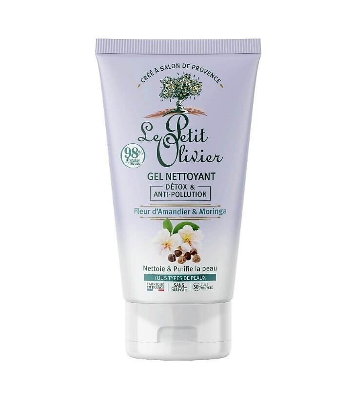 LE PETIT OLIVIER Очищающий гель для лица Detox & Anti-pollution Gel, 150 мл
