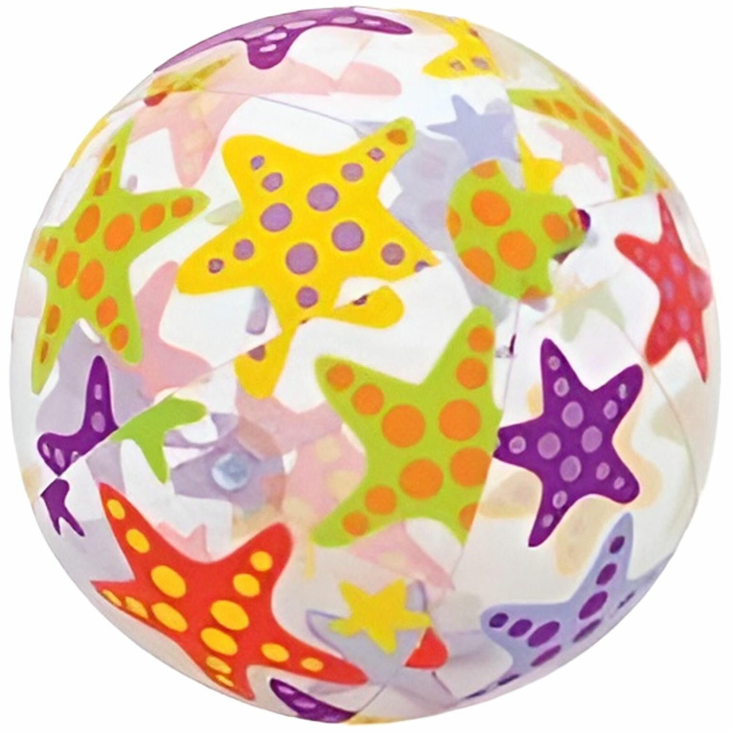 Пляжный надувной мяч, большой детский мячик для плавания, купания, бассейна и воды, диаметр 51 см.
