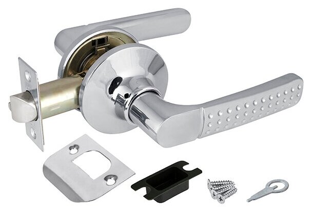 Ручка защелка 6026 CP-P (без фик.) хром