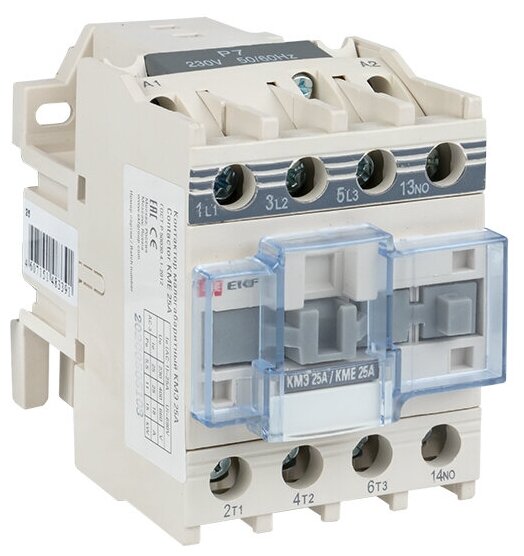 Пускатель магнитный КМЭ 25А катушка управления 110В малогабаритный 1NO EKF CTR-S-25-110 (1 шт.)