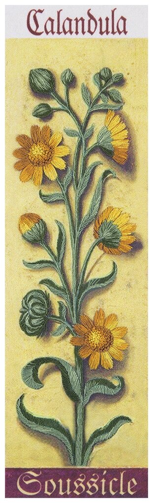 Набор для вышивания PANNA "Живая картина" JK-2120 "Ботаника. Календула" 7 х 24.5 см